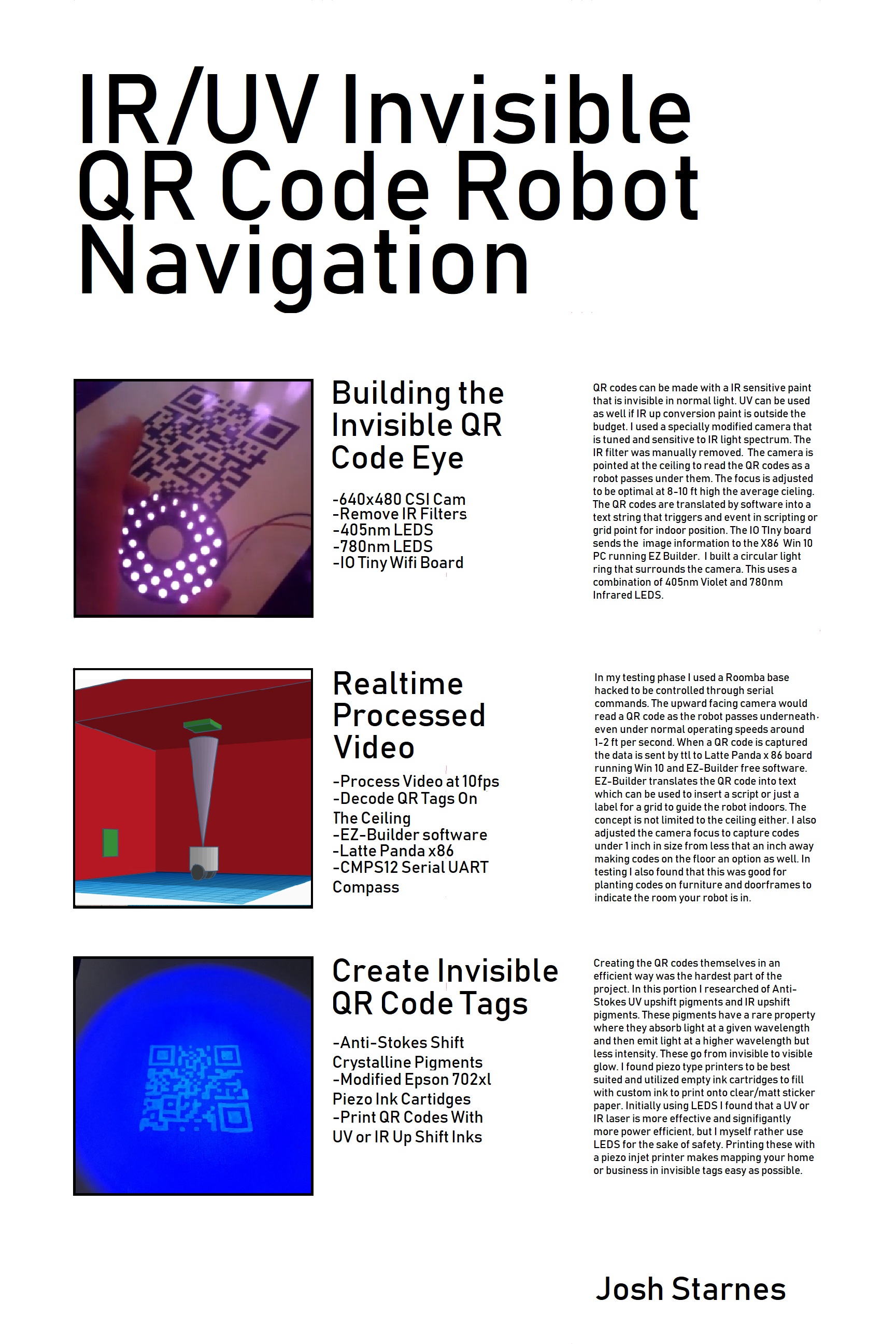 Invisible QR Code Navigation for Robots 2020 | Hackaday.io