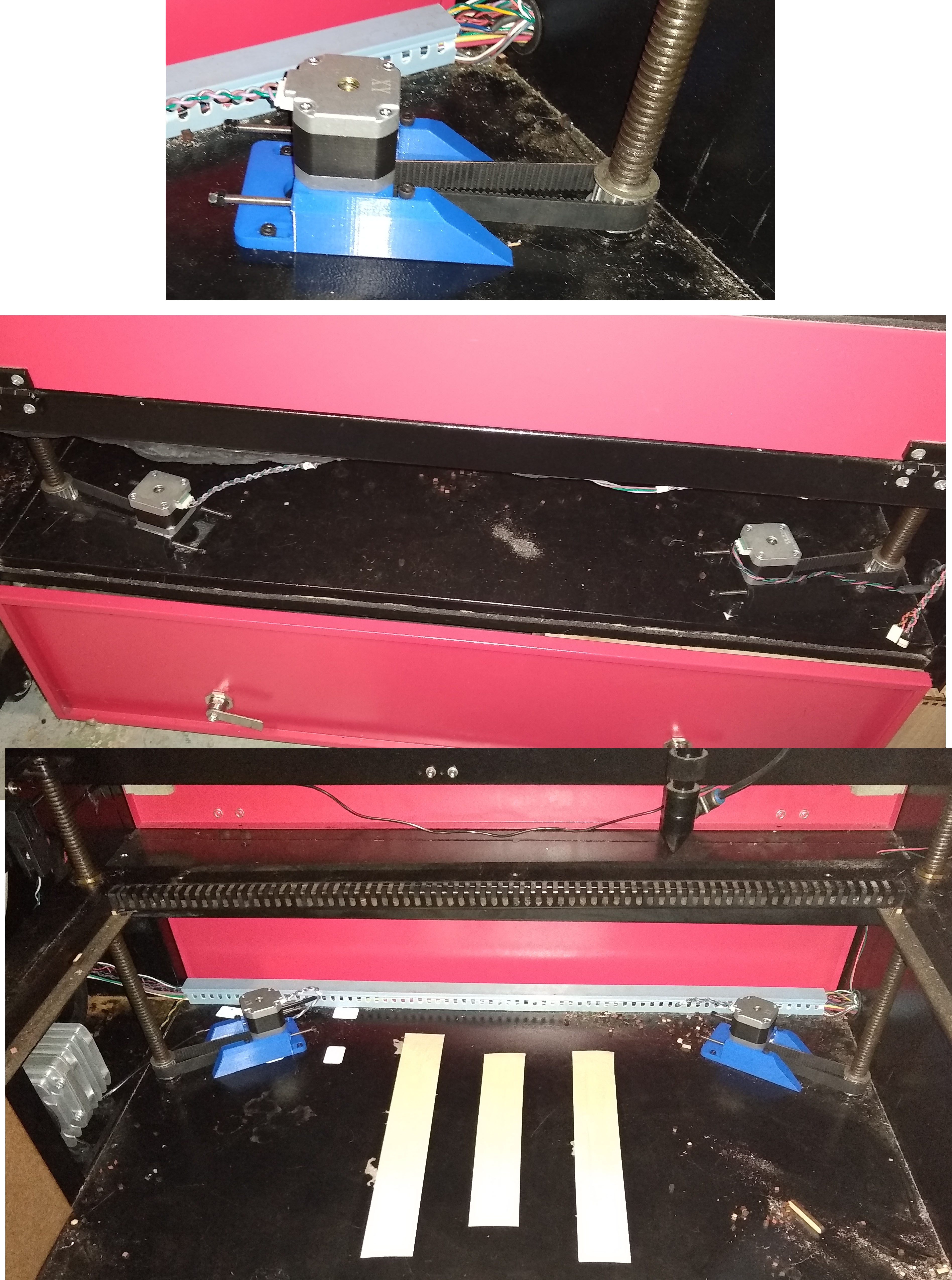 Gallery | Laser Cutter Bed Leveling & Safety System | Hackaday.io