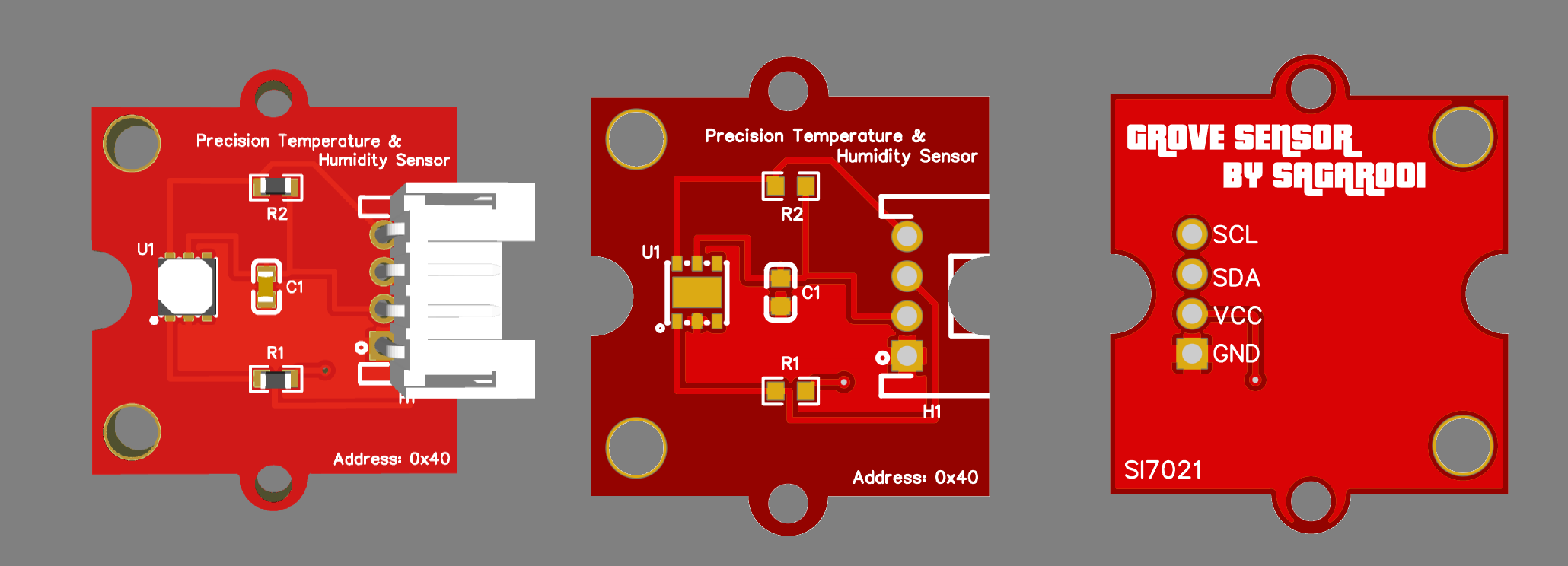 Gallery | Si7021 based Temperature and Humidity sensor | Hackaday.io