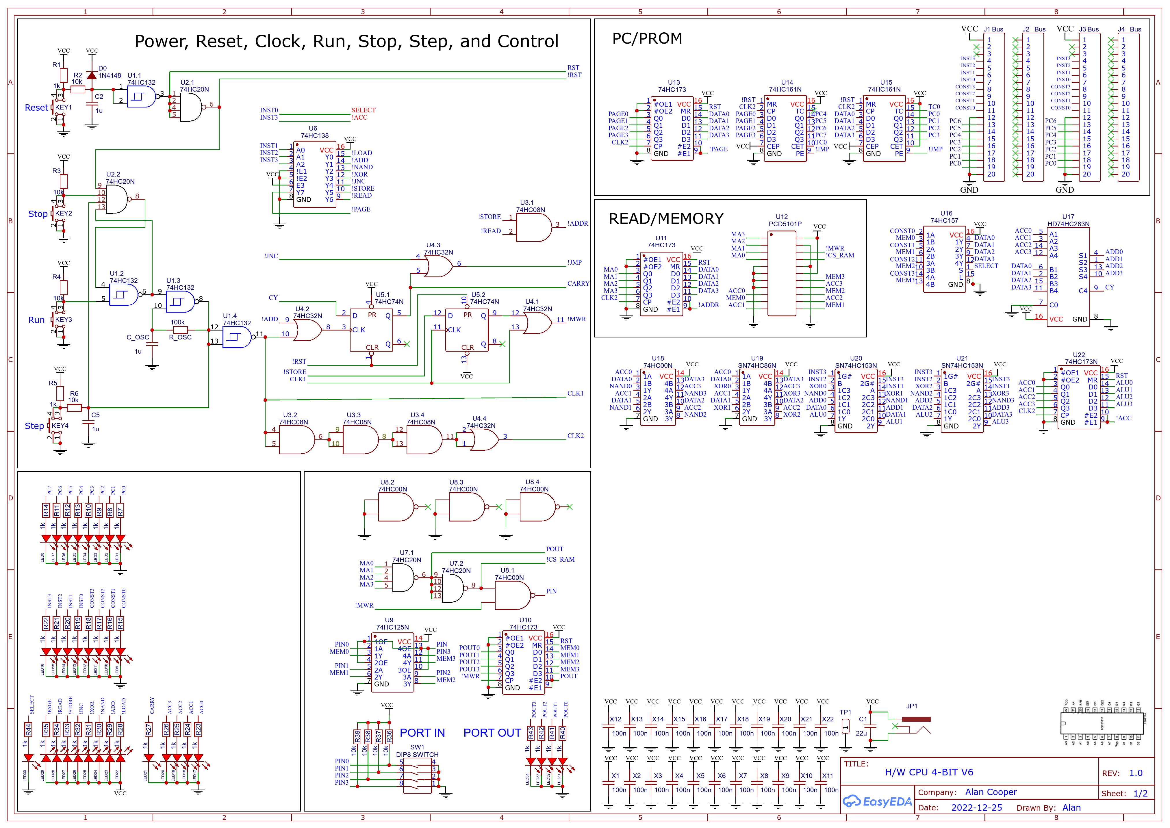 Gallery | Hardware Controlled 4 bit CPU | Hackaday.io