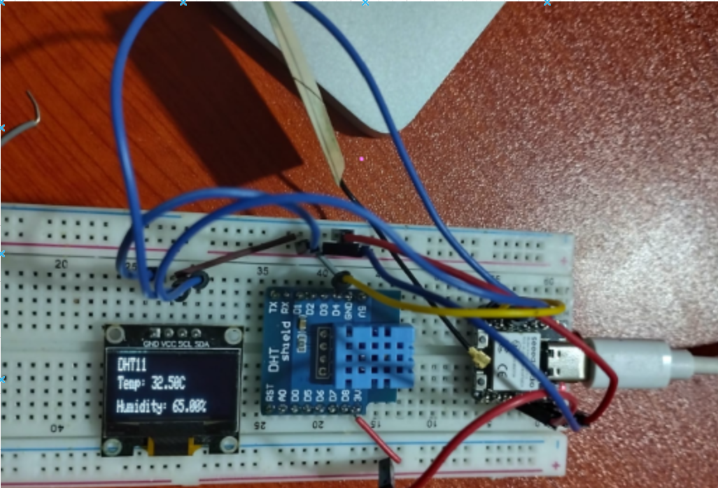 Gallery | Connect XIAO ESP32 C3 with DHT11 via I2C | Hackaday.io