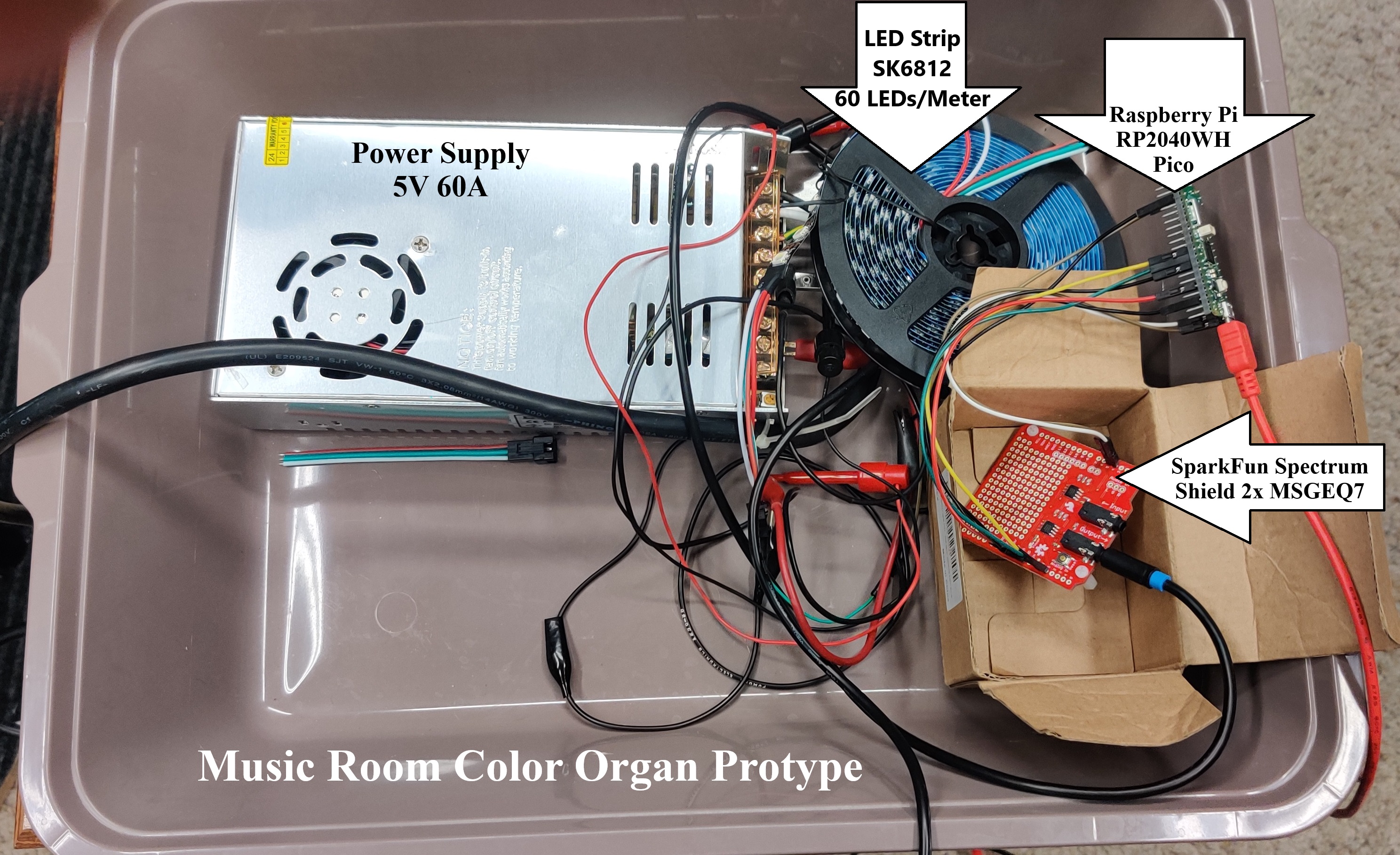 Gallery | Stereo 7 Band Color Organ | Hackaday.io