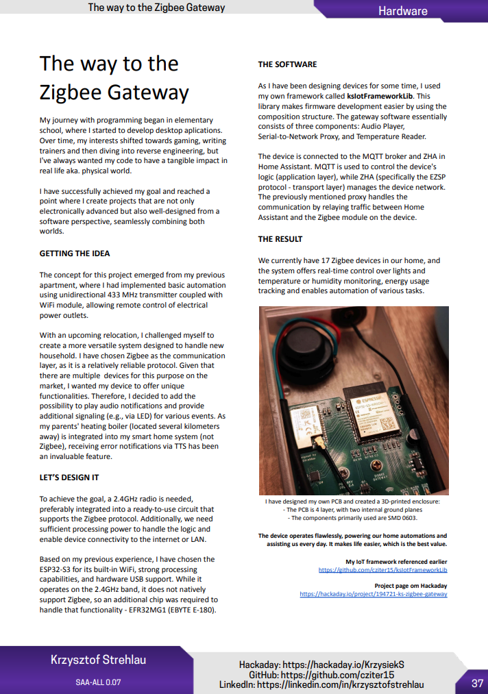 Gallery | KS Zigbee Gateway | Hackaday.io