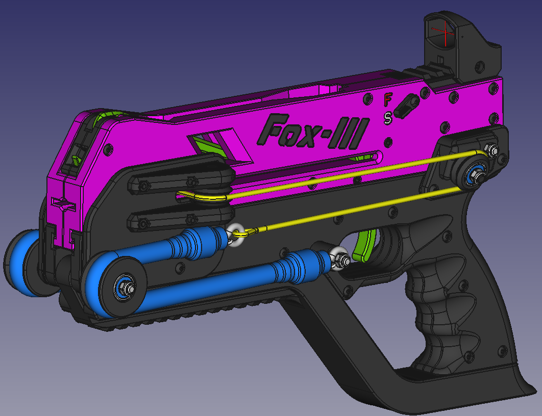 Gallery | 3D Printed Repeating Crossbow/Sling Shot Pistol | Hackaday.io