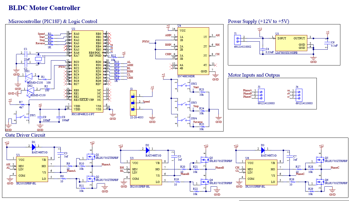 Gallery | 3-Phase BLDC Motor Controller | Hackaday.io