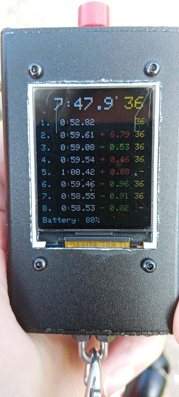 Gallery | A Rowing coach stopwatch | Hackaday.io
