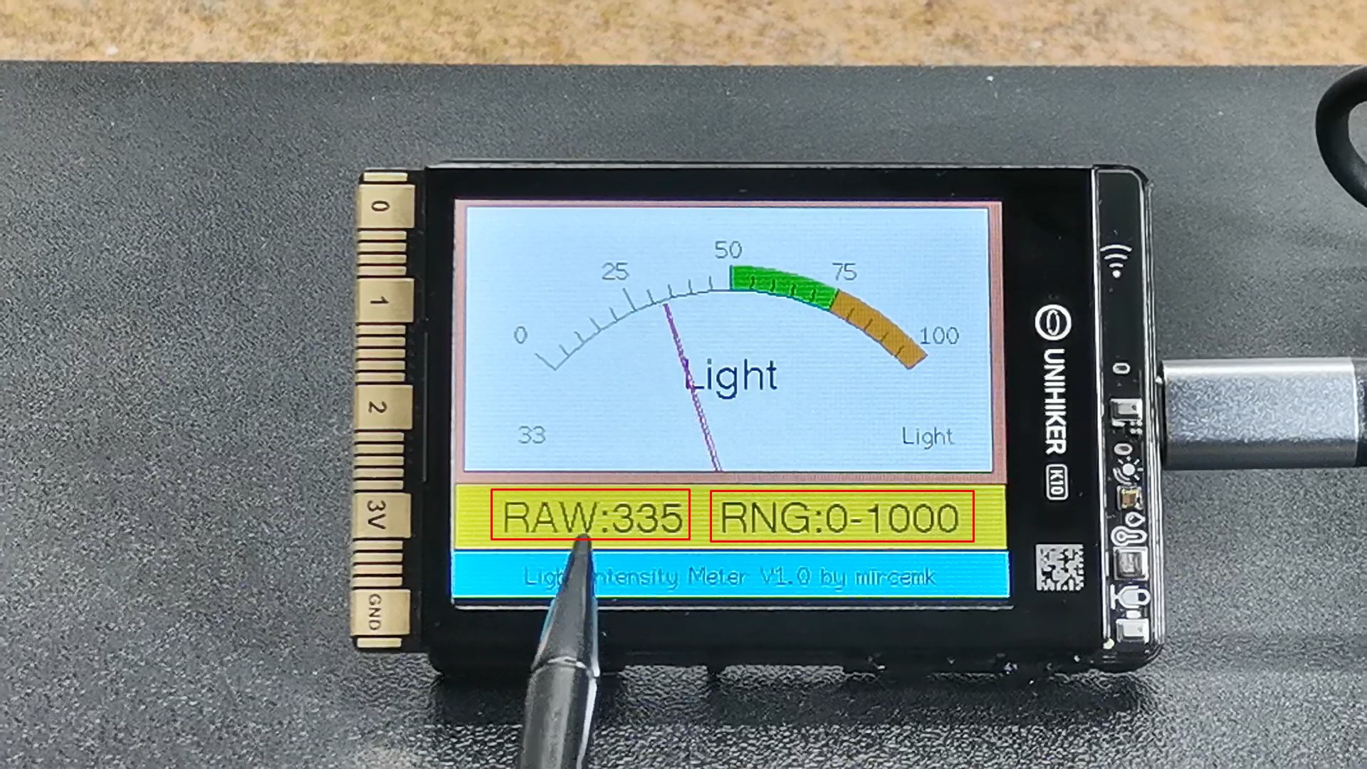 Gallery | Light Meter - UNIHIKER K10 with Arduino Libraries | Hackaday.io