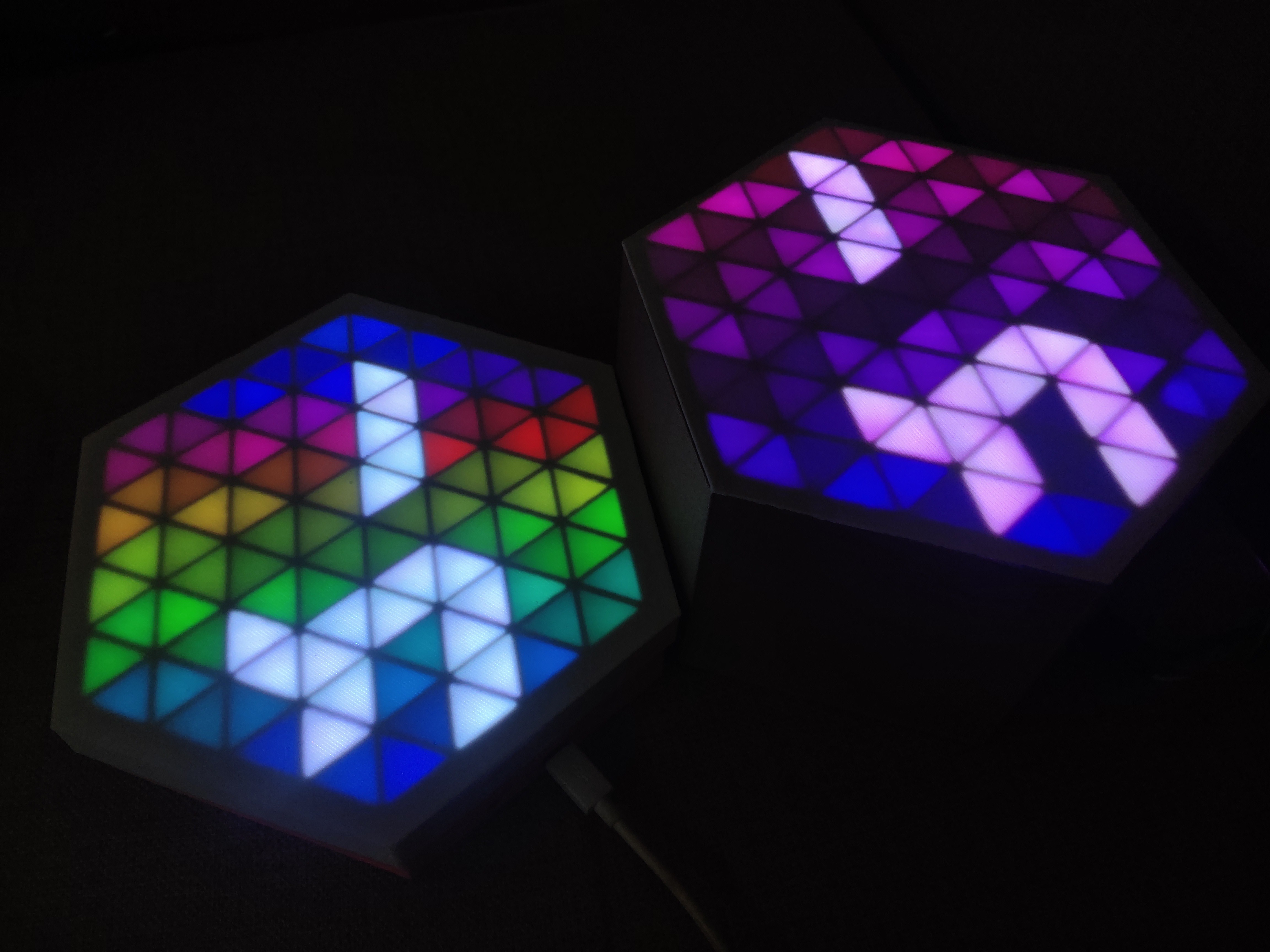 Gallery | RGB HexMatrix | IOT Clock 2.0 | Hackaday.io