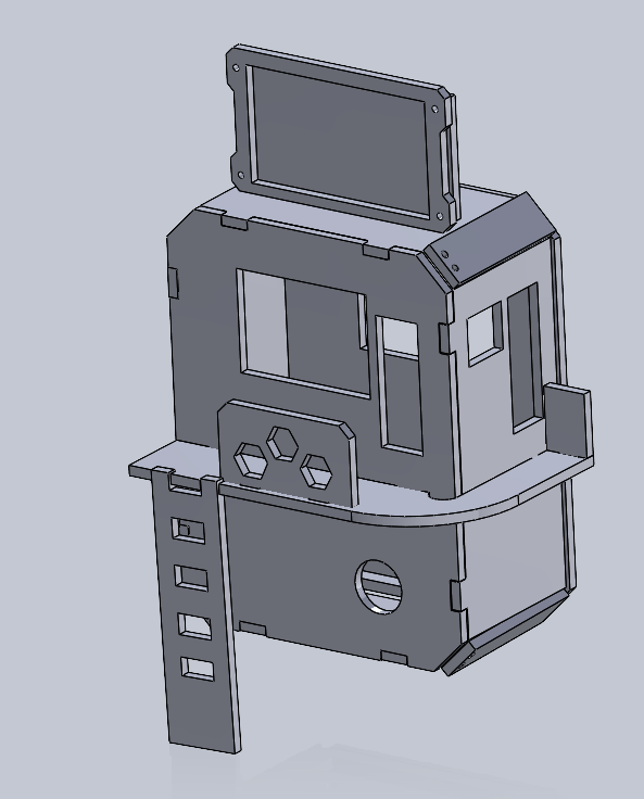 Gallery | LED Cyberhome Model with LCD Clock | Hackaday.io