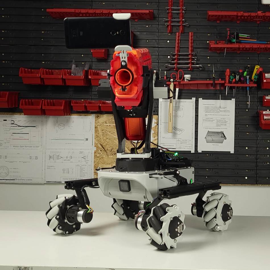 NERF turret mounted on a Leo Rover | Details | Hackaday.io