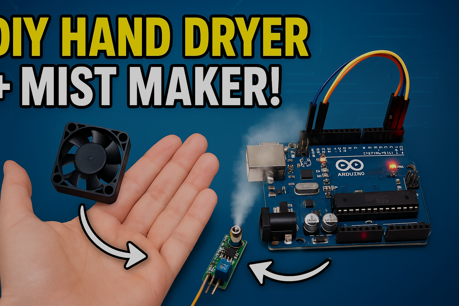 Gallery | Arduino-based Mist Maker and Hand Dryer | Hackaday.io