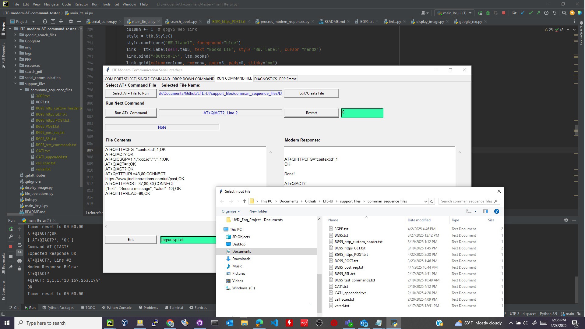 Gallery | LTE-modem-AT-command-tester | Hackaday.io