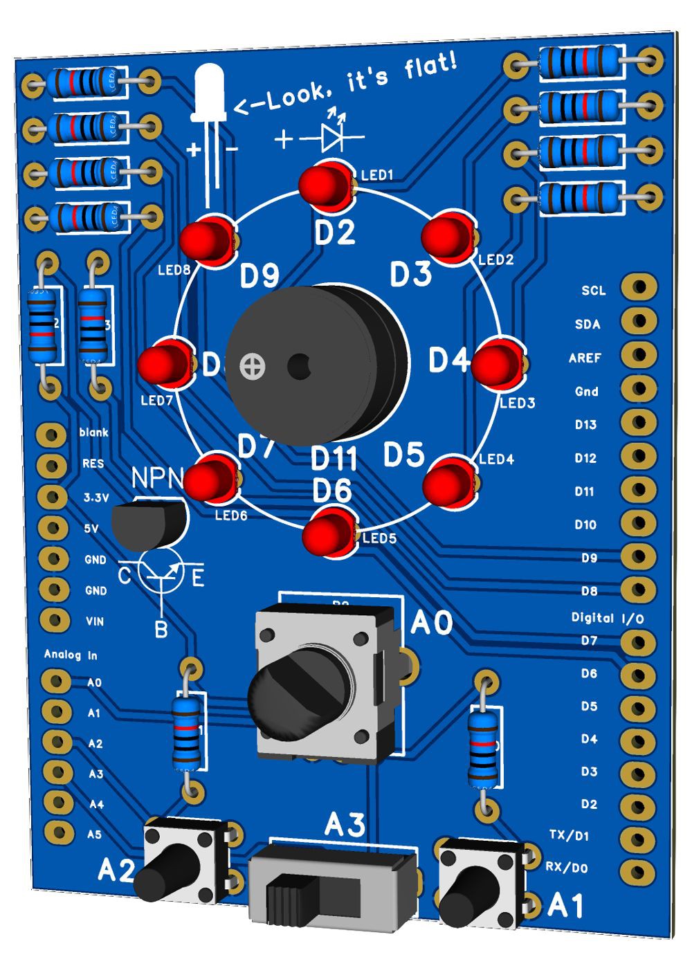 Gallery | Solder practice shield for Arduino | Hackaday.io