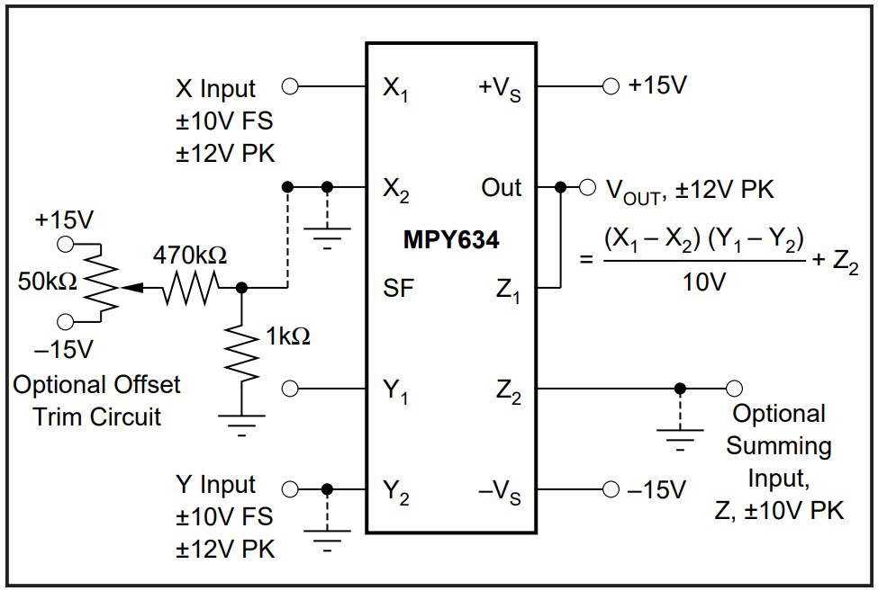 MPY634 Multiplier | Analogue Electronics | Hackaday.io
