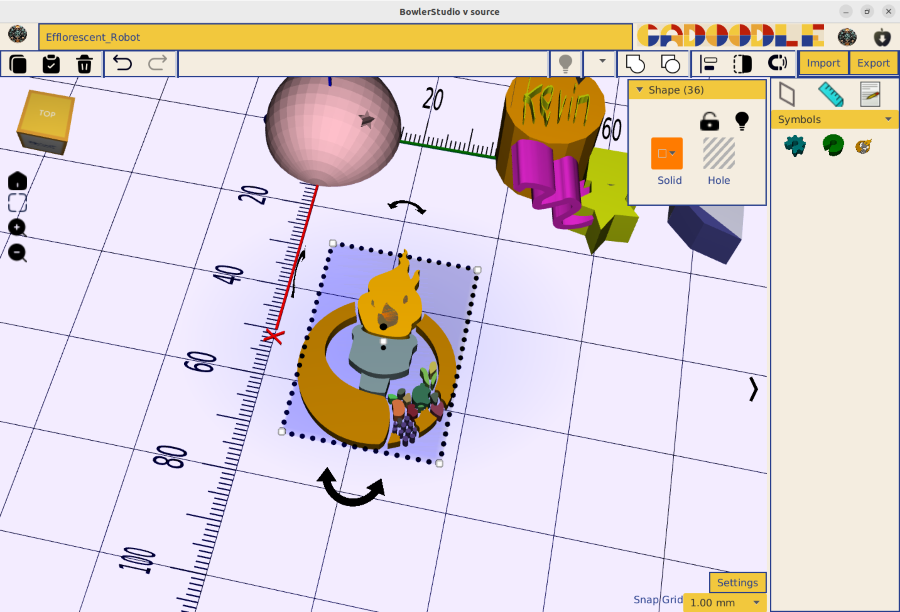 Gallery | CaDoodle: Doodle in CAD! | Hackaday.io