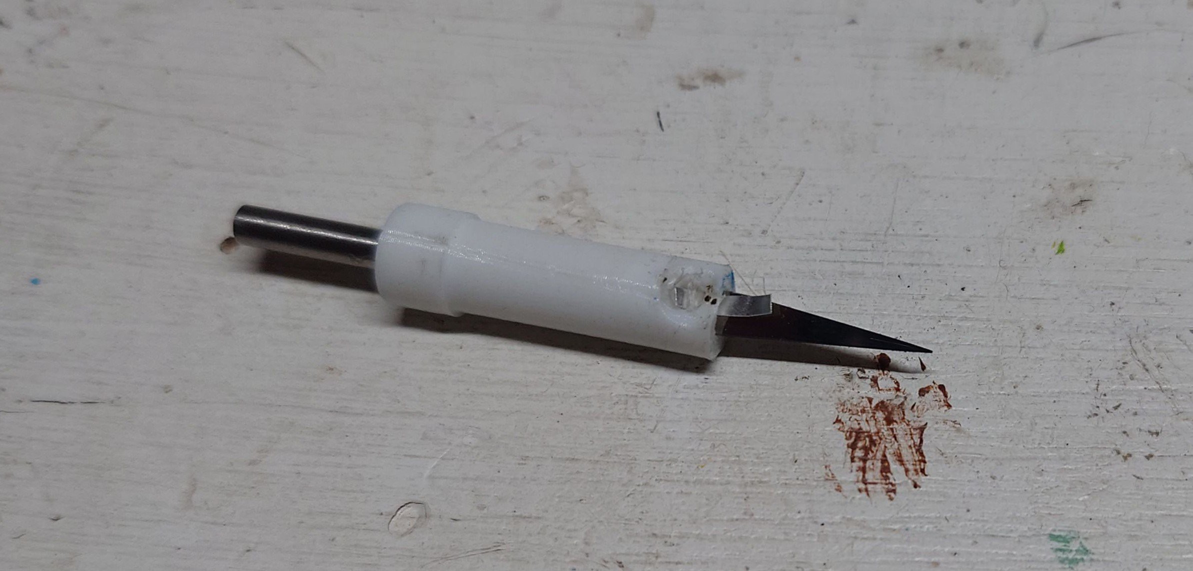 Spring loaded V-bit tool prototype | Details | Hackaday.io