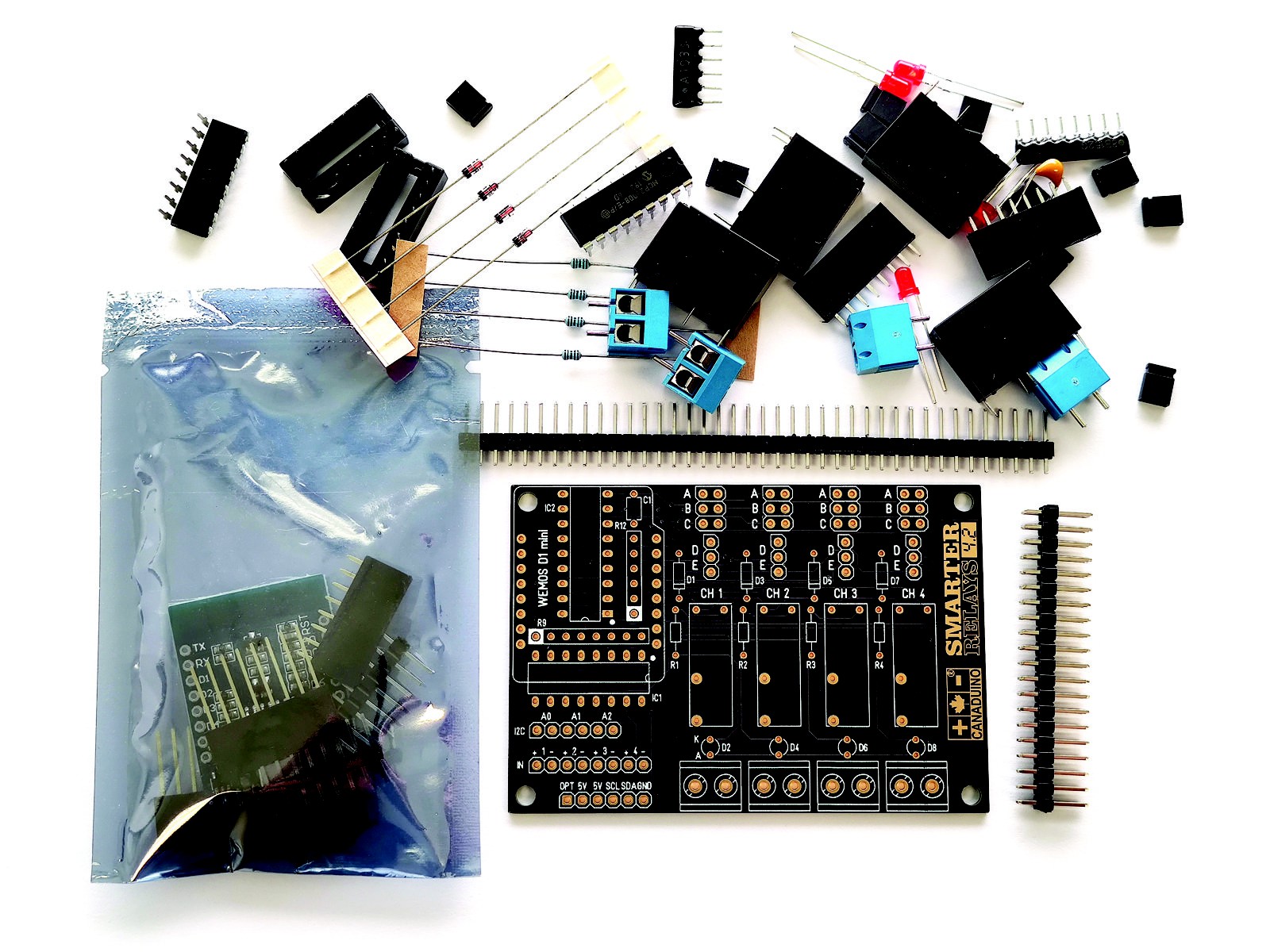 Gallery | 4-Channel Wi-Fi Relay DIY soldering Kit | Hackaday.io