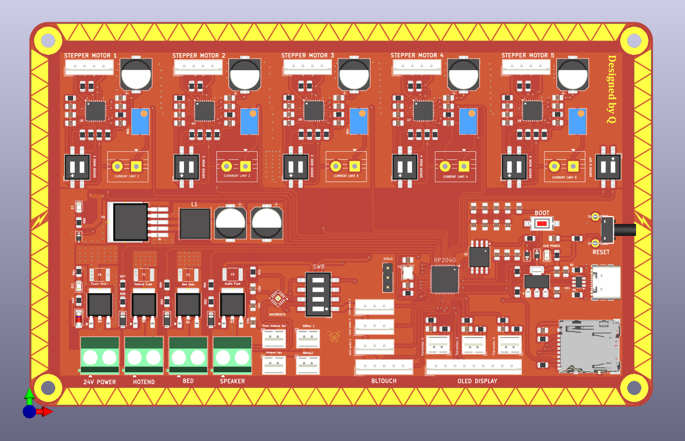 Gallery | 3D printer motherboard using RP2040 | Hackaday.io