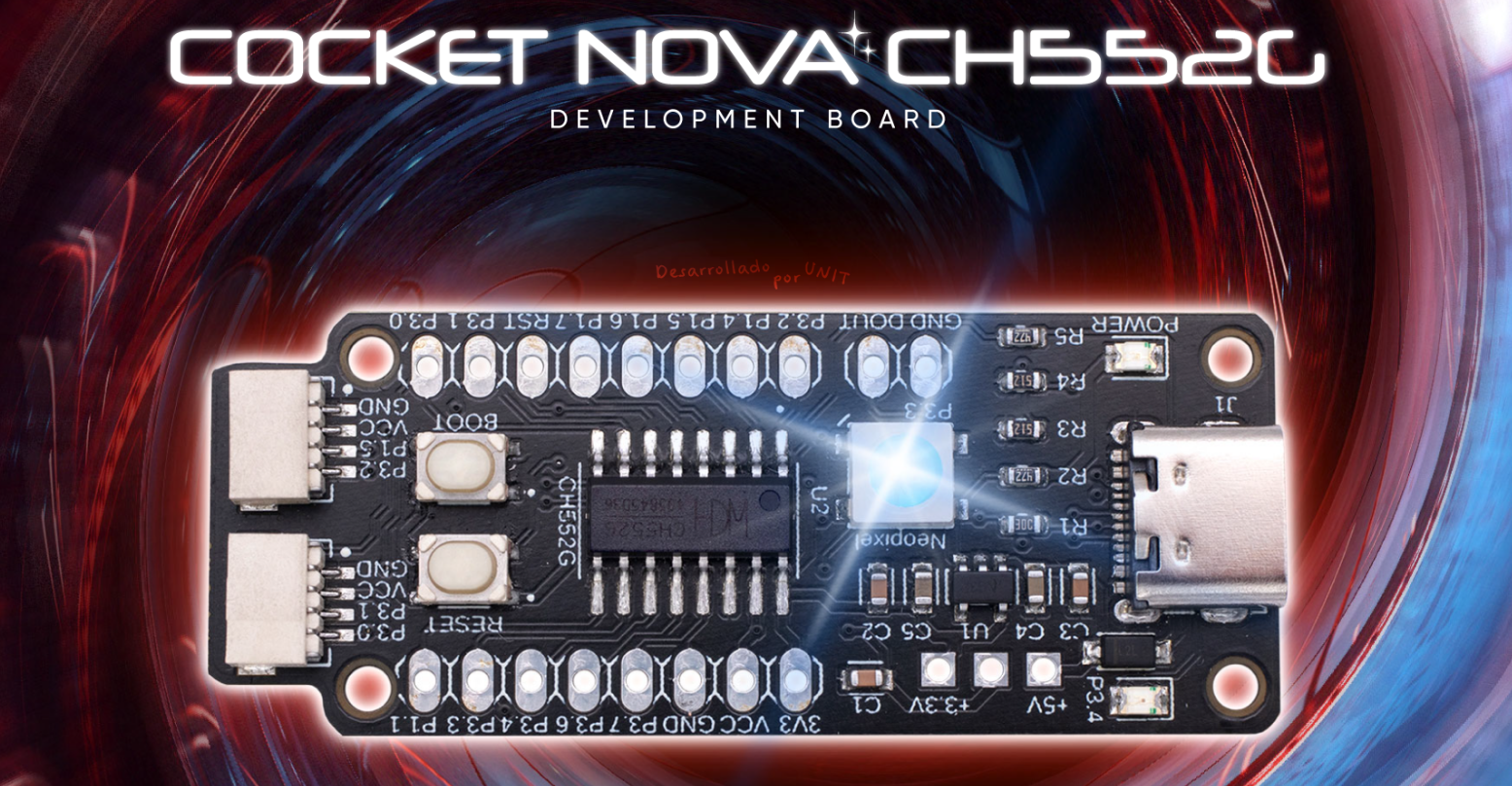 Cocket Nova CH552G Development Board | mrcronos | Hackaday.io