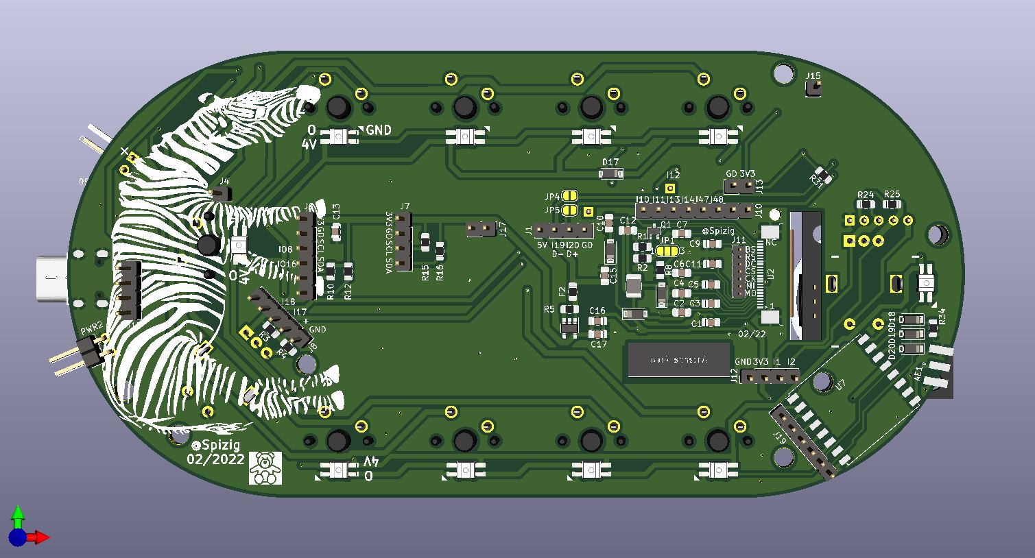 3D View In KiCad SilkScreen Art Details Hackaday io