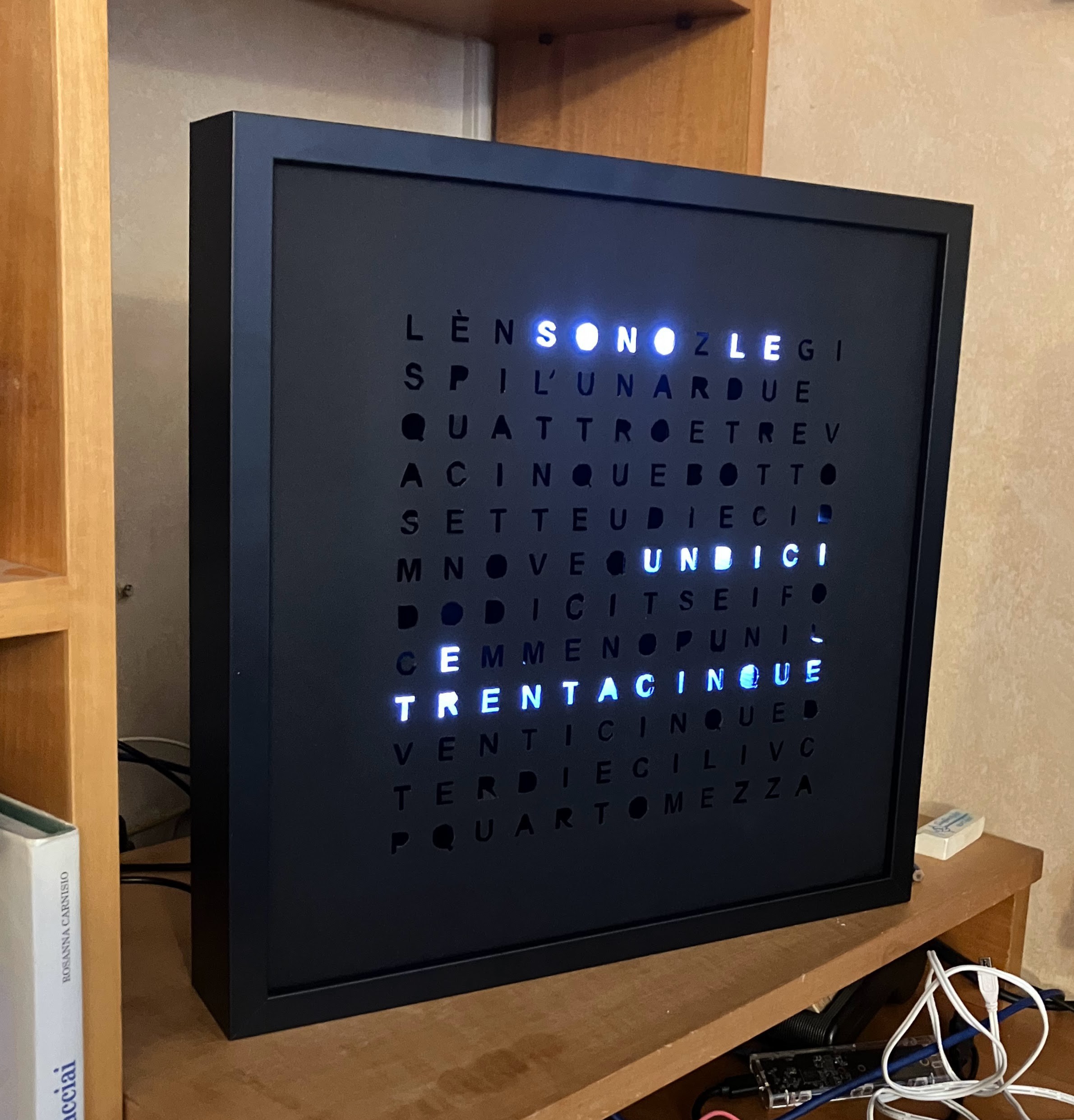 Gallery | Italian word clock 2 | Hackaday.io