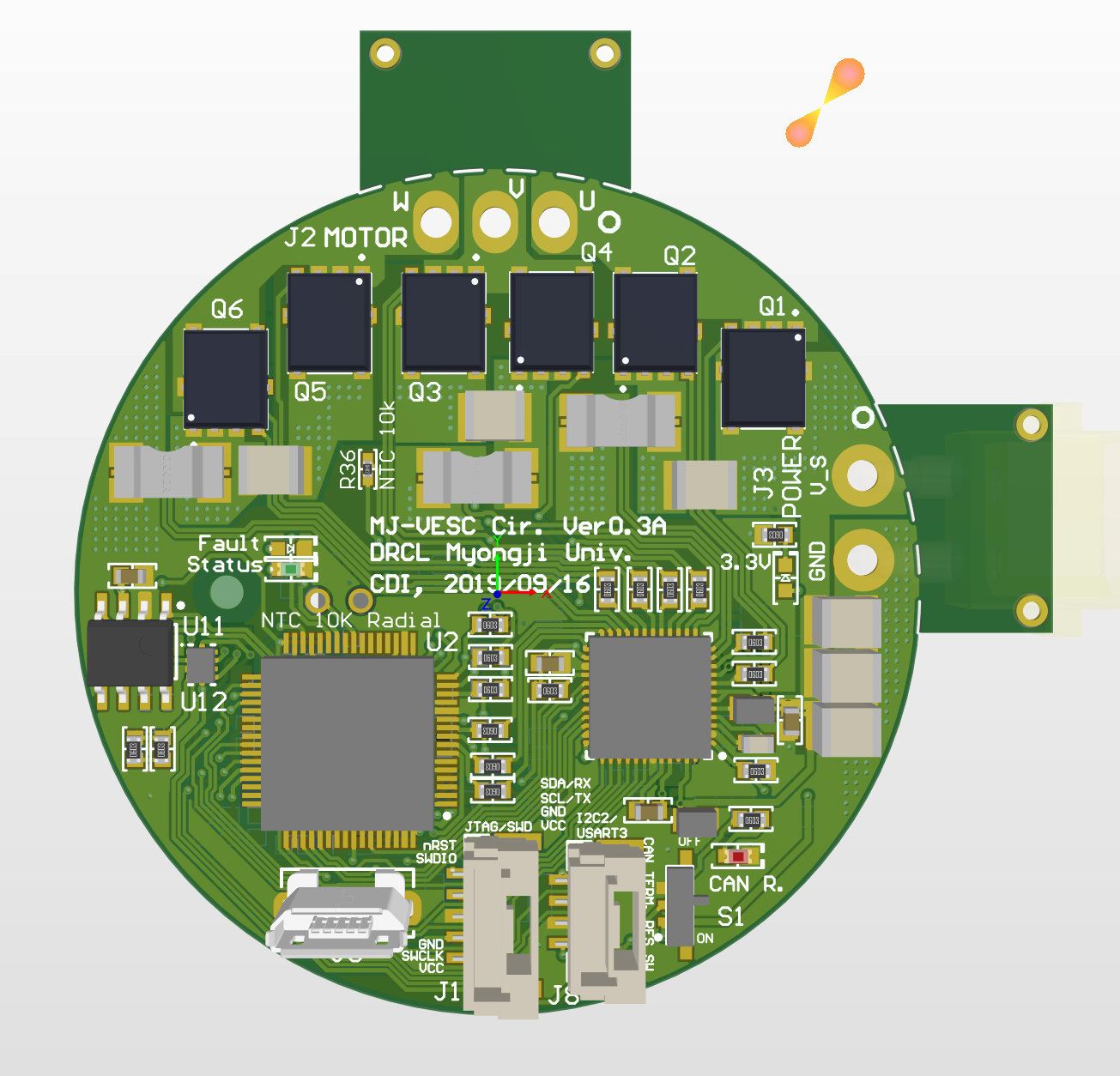 Gallery | MJ-VESC Circular Type Ver 0.3 | Hackaday.io