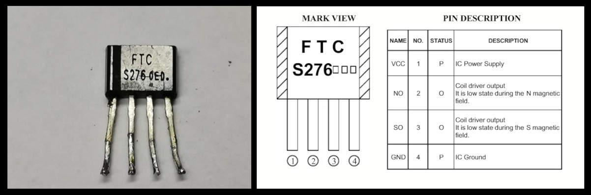 DIY Magnet Polarity Detector - Sensor from PC fan | Details | Hackaday.io