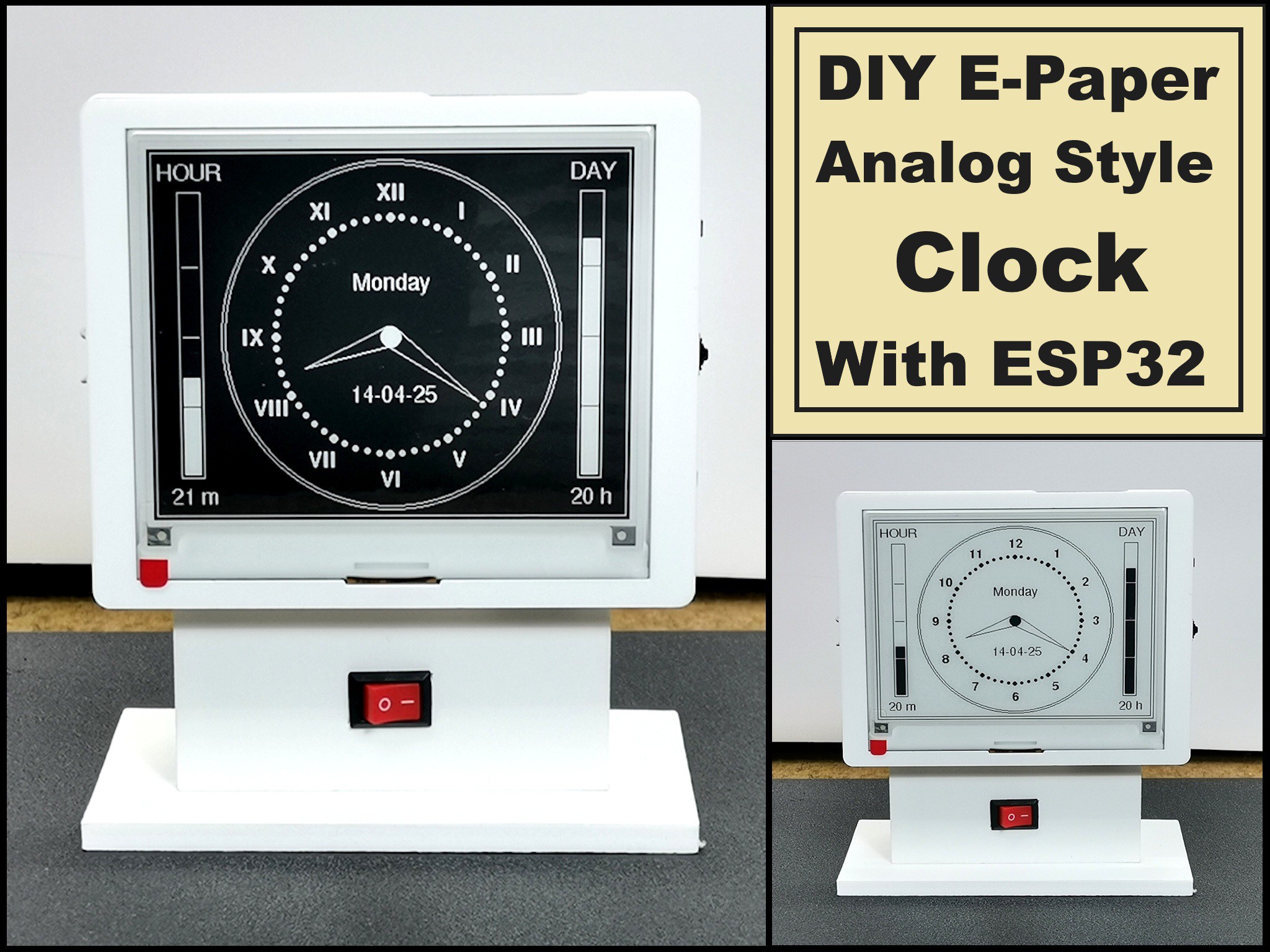 Building An E Paper Analog Clock With Esp32 Details 9271