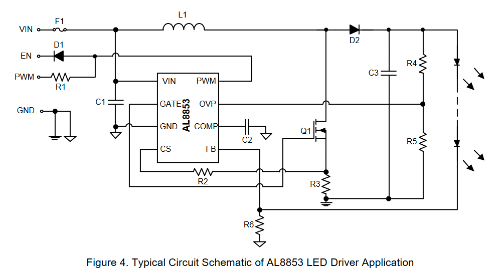 Led Flashlight Circuit Schematic