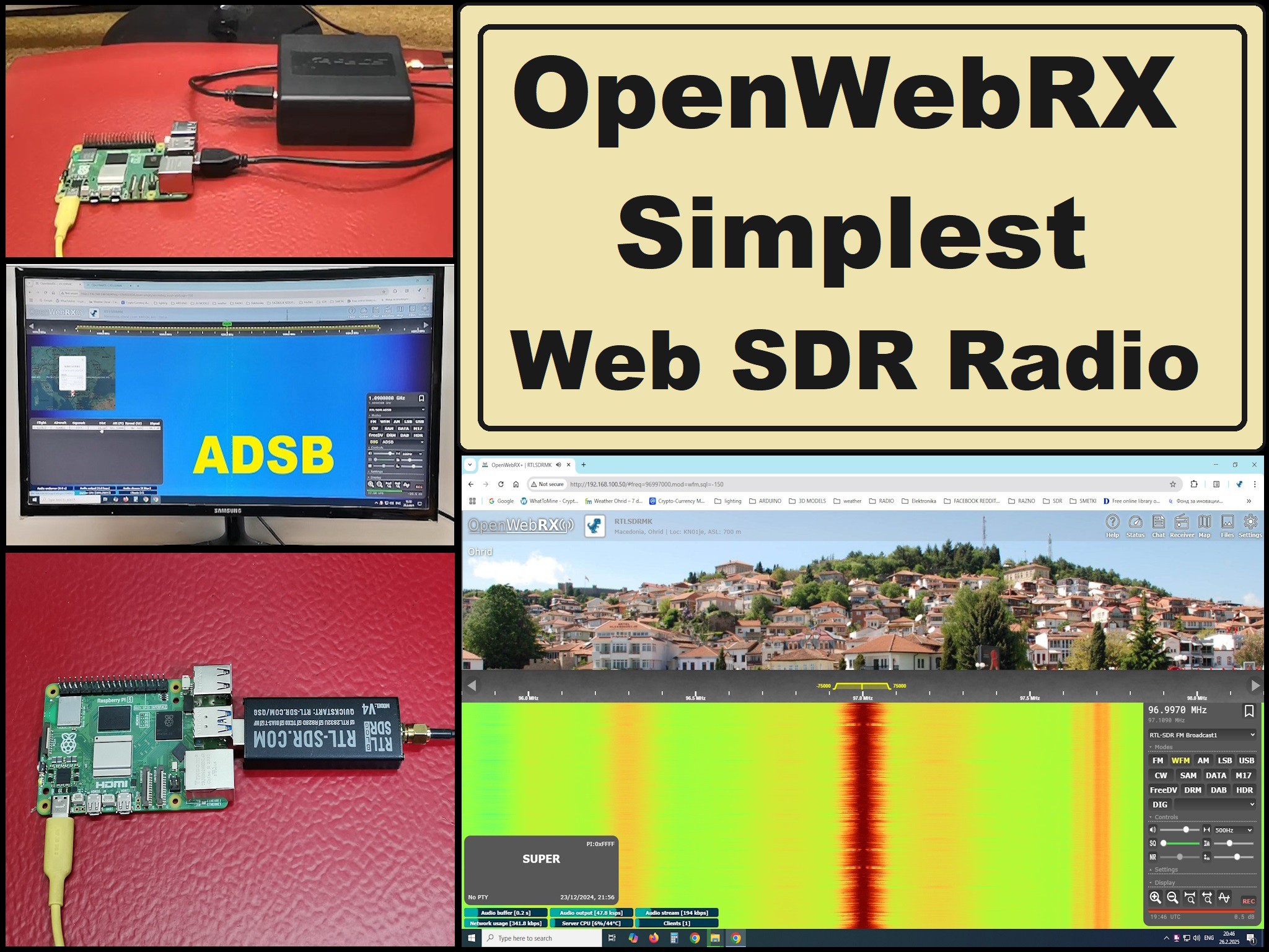 Gallery | OpenWebRX - Simplest Rasprberry Pi + RTLSDR Web SD | Hackaday.io