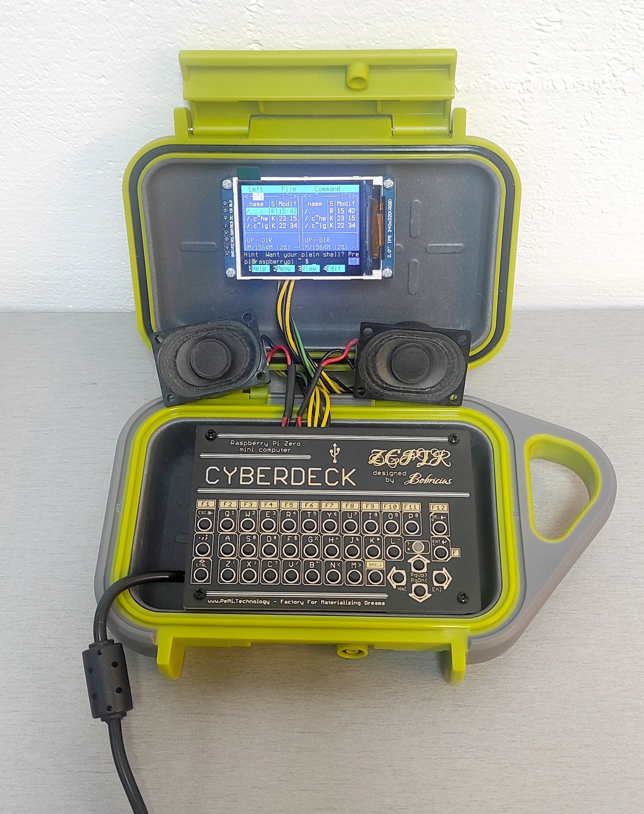 Gallery | #Zepir CYBERDECK - Raspberry Pi Zero mini computer | Hackaday.io