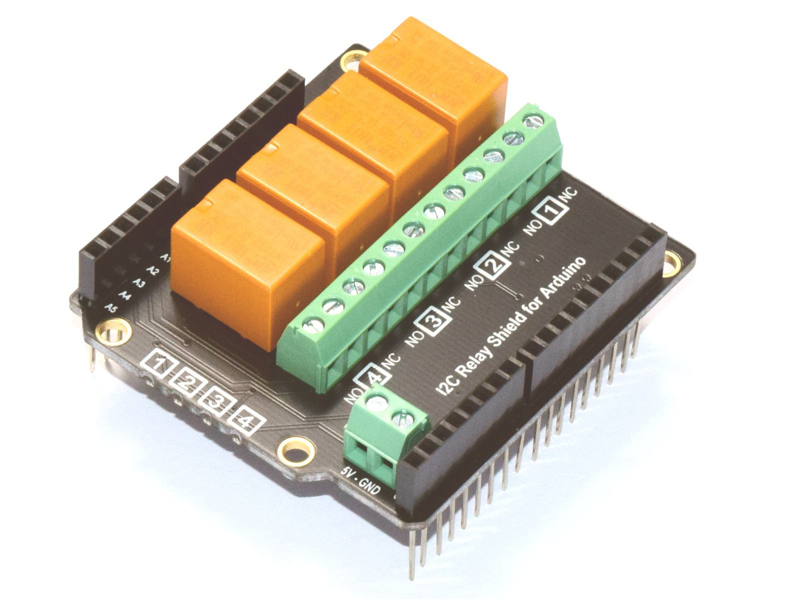 Gallery | 4-Channel, stackable I2C Relay Shield for Arduino | Hackaday.io