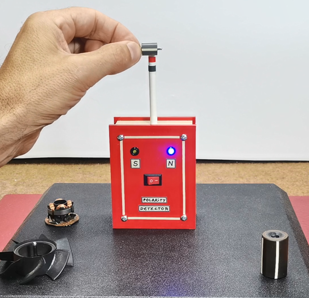 Gallery | DIY Magnet Polarity Detector - Sensor from PC fan | Hackaday.io