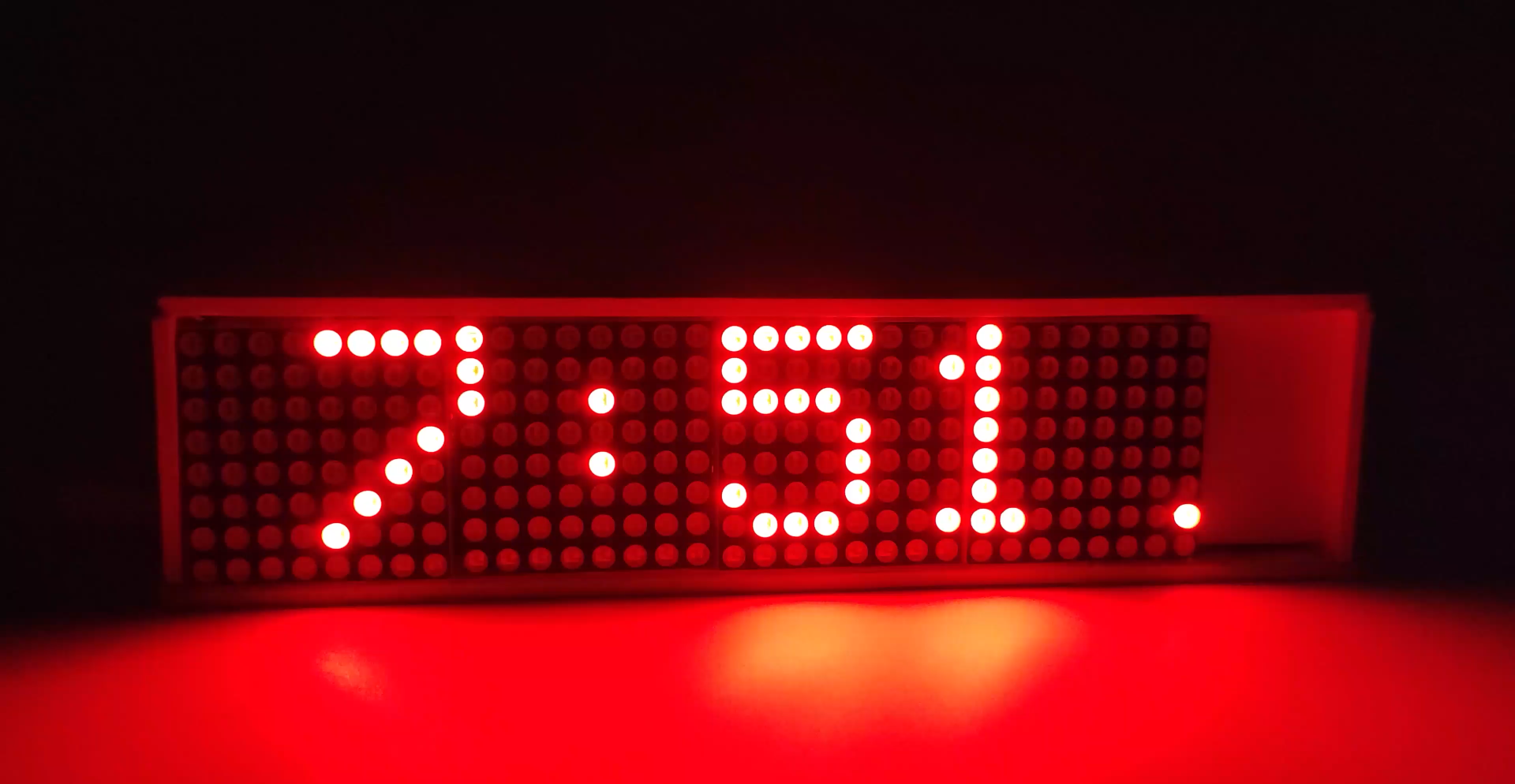 Iot Matrix Clock Details Hackaday io