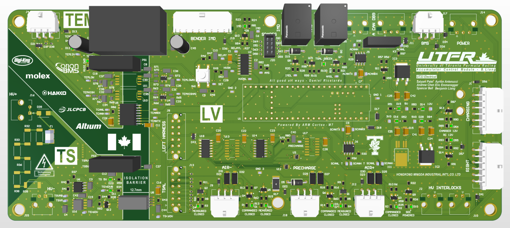 UT23 Accumulator Control Module v.1.2 | UTFR | Hackaday.io