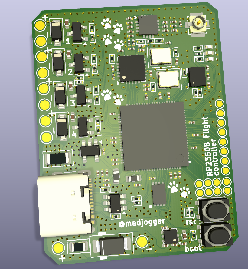 Gallery | RP2350B Flight controller | Hackaday.io