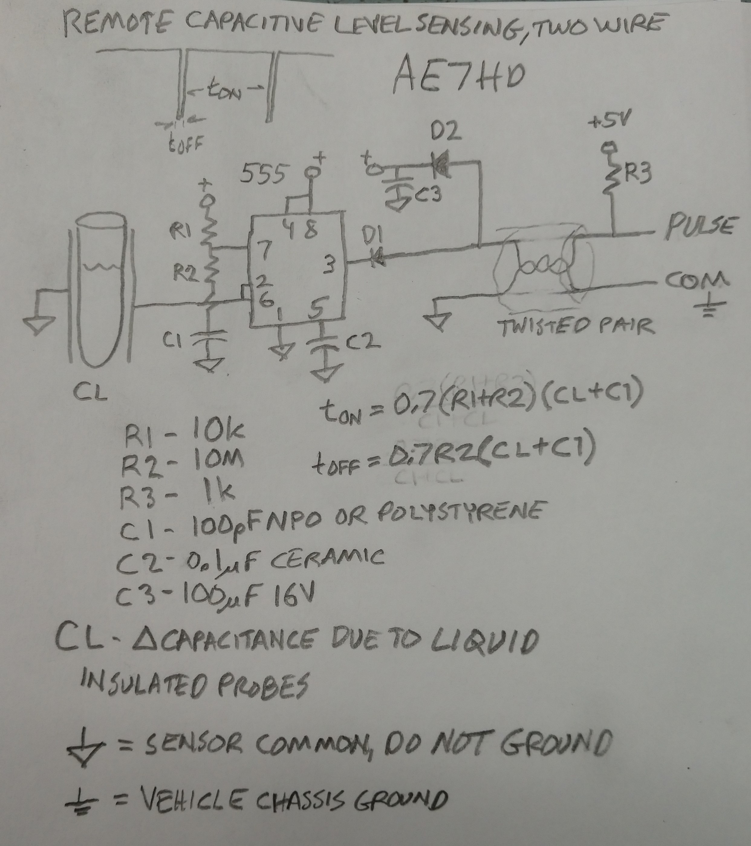 Gallery | Remote Continuous Liquid Level Sensor 555 Timer | Hackaday.io