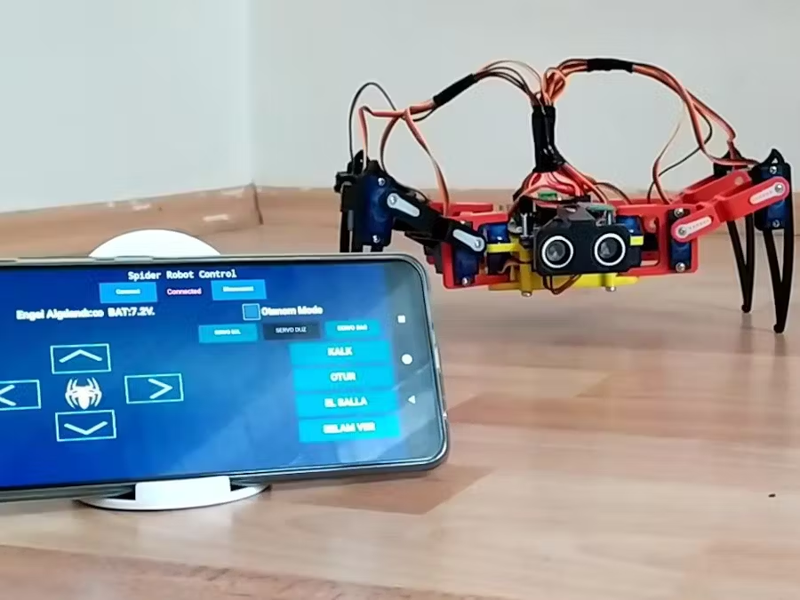 Gallery | Autonomous Moving Spider Robot With Bluetooth. | Hackaday.io