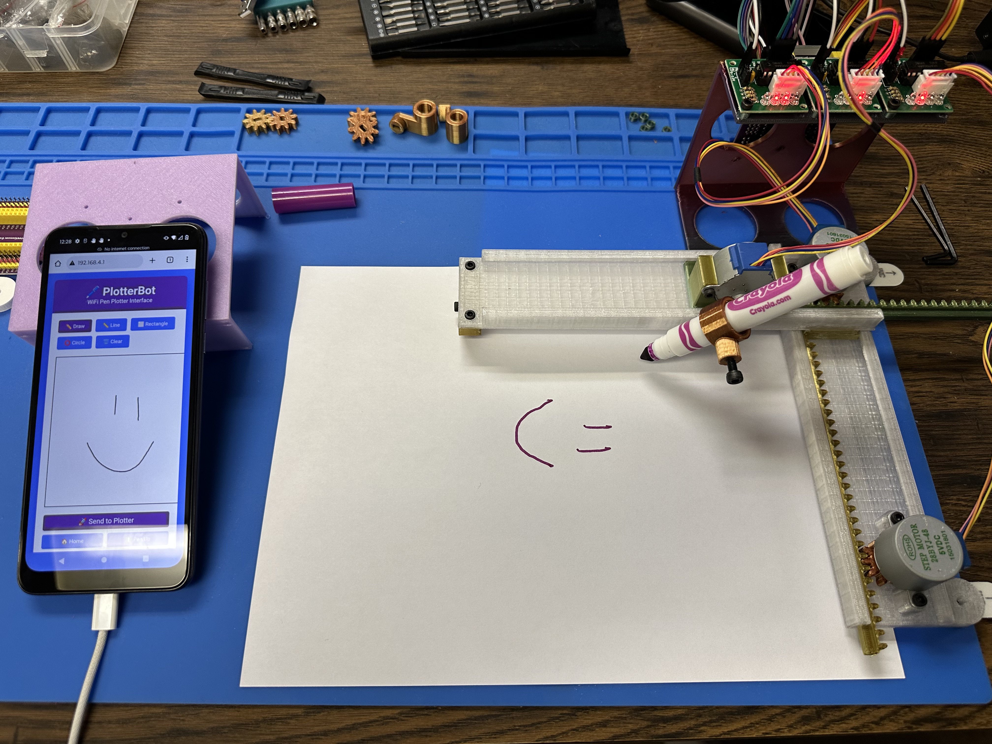 Pen Plotter ESP32 | Details | Hackaday.io