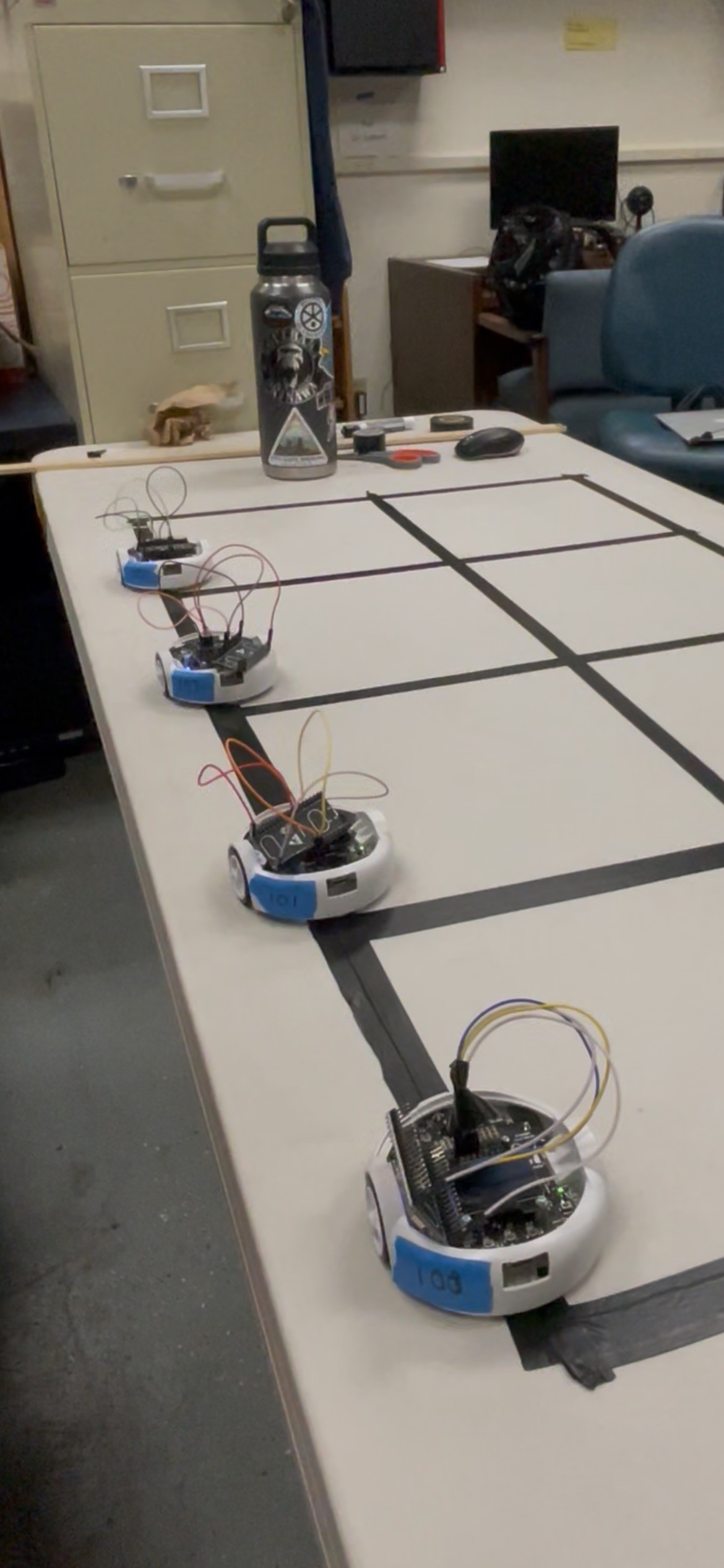 Gallery | Multi-robot sweep of grid using MQTT & Pololu 3pi+ | Hackaday.io