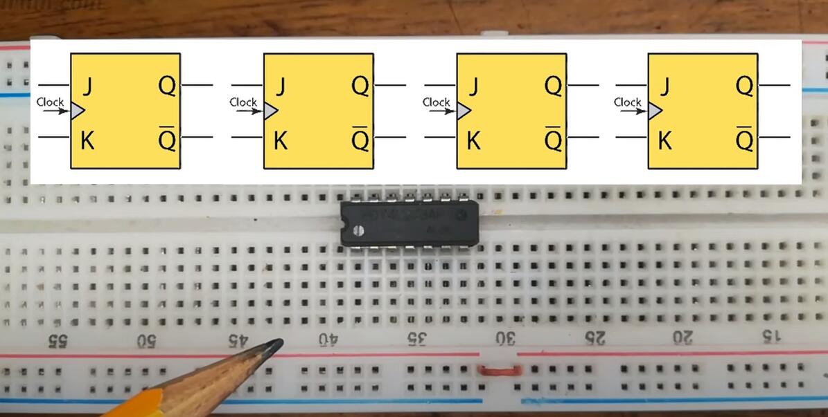Contador de 0 a 15 con Flip Flop | Hackaday.io
