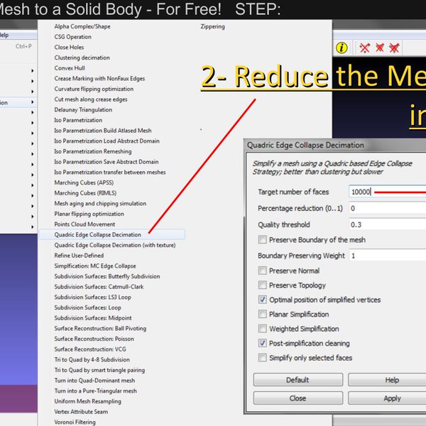 Convert a Polygon Mesh to a Solid Body - For Free! | Hackaday.io