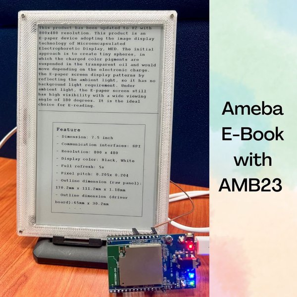 E-book with Ameba (AMB23) | Hackaday.io