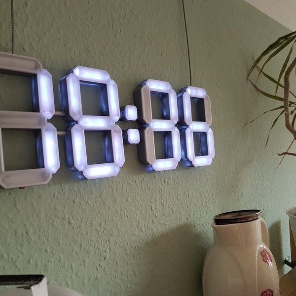 "pxlDigit" - a 3D printed seven segment digit | Hackaday.io