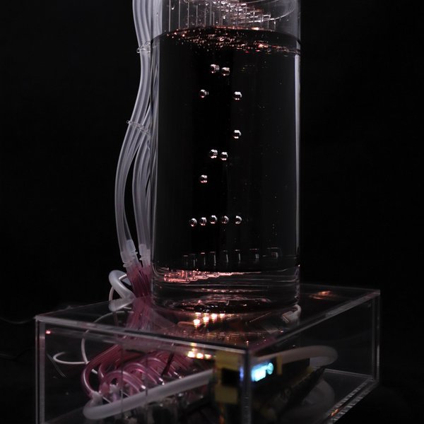 Glowing Air-Bubble Clock : powered by ESP8266 | Hackaday.io