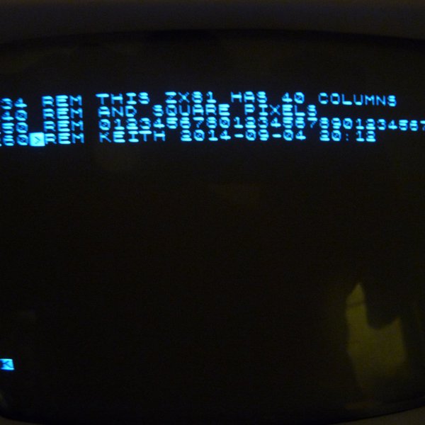 ZX80 with 40 column text | Hackaday.io