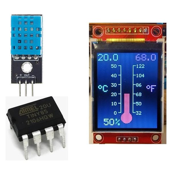 TFT Thermometer ATtiny85 | Hackaday.io