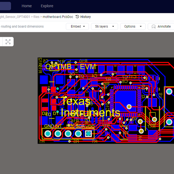 Digital Light Sensor PCB Board based on OPT4001 | Hackaday.io