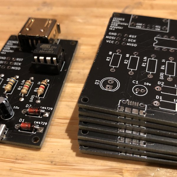 NES Mini Controller USB Adapter with attiny85 | Hackaday.io