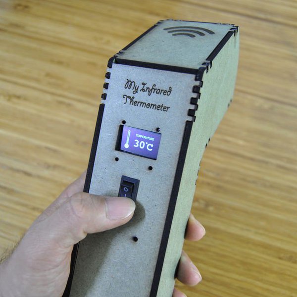 Arduino Infrared Thermometer Gun With Mdf Case